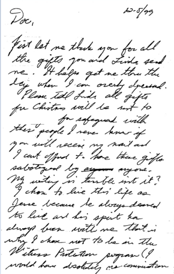 ELVIS’/JESSE’S LETTER EXPLAINING WHY HE CHOSE NOT TO GO INTO THE ...